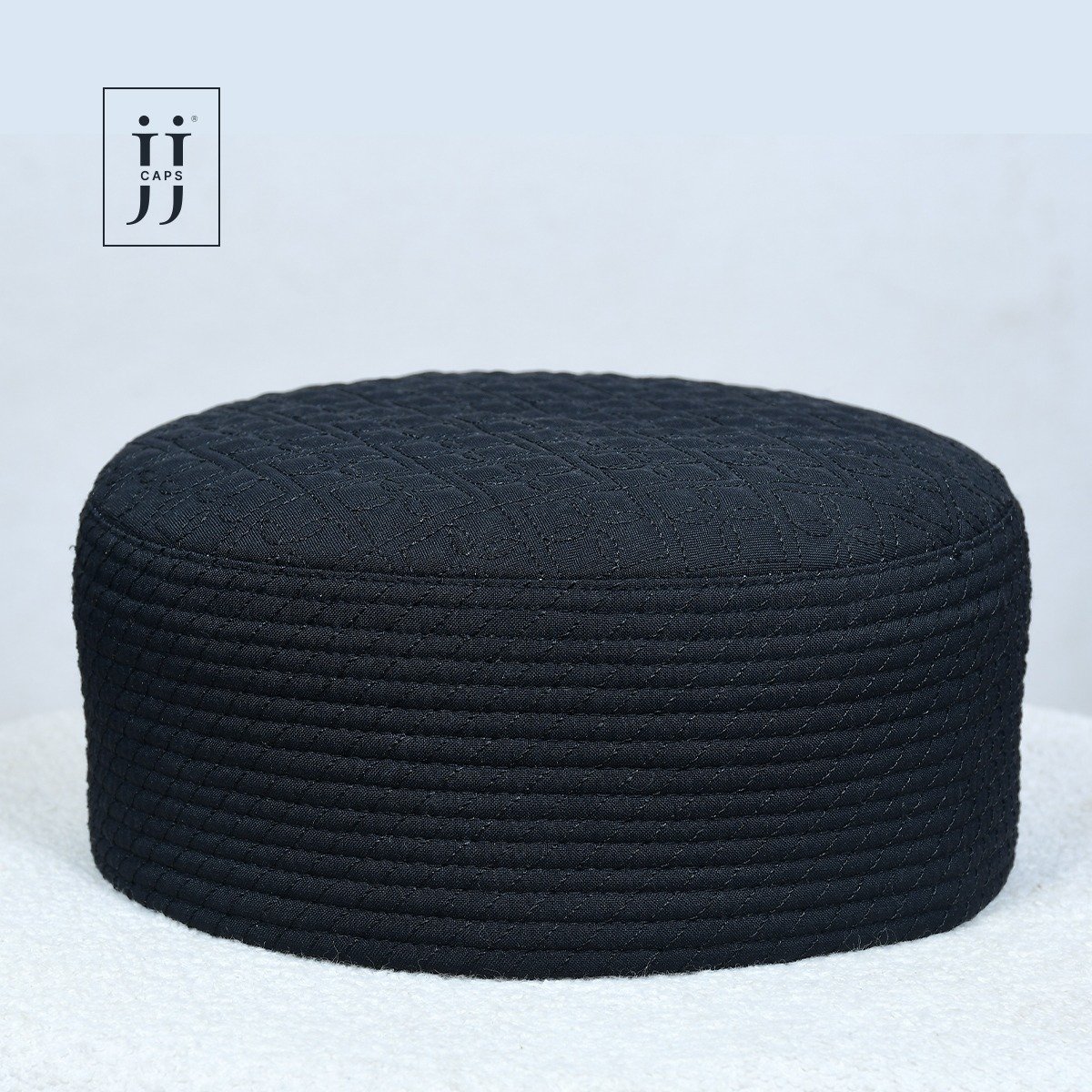Premium Stitch Pattern JJ Cap – Black - Riwayat Store